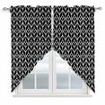 Abstract Leaf Swag Curtain Valance for Window 2 Panels Abstract ...