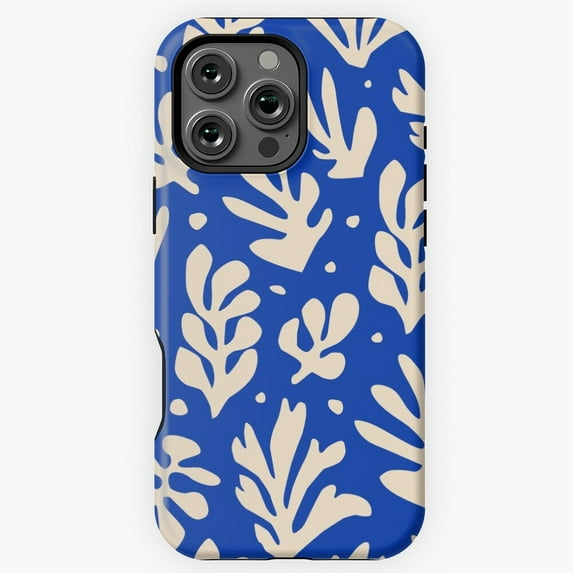 Abstract Leaves Inspired Pattern iPhone Case 17 16 15 14 13 12 11 Pro ...