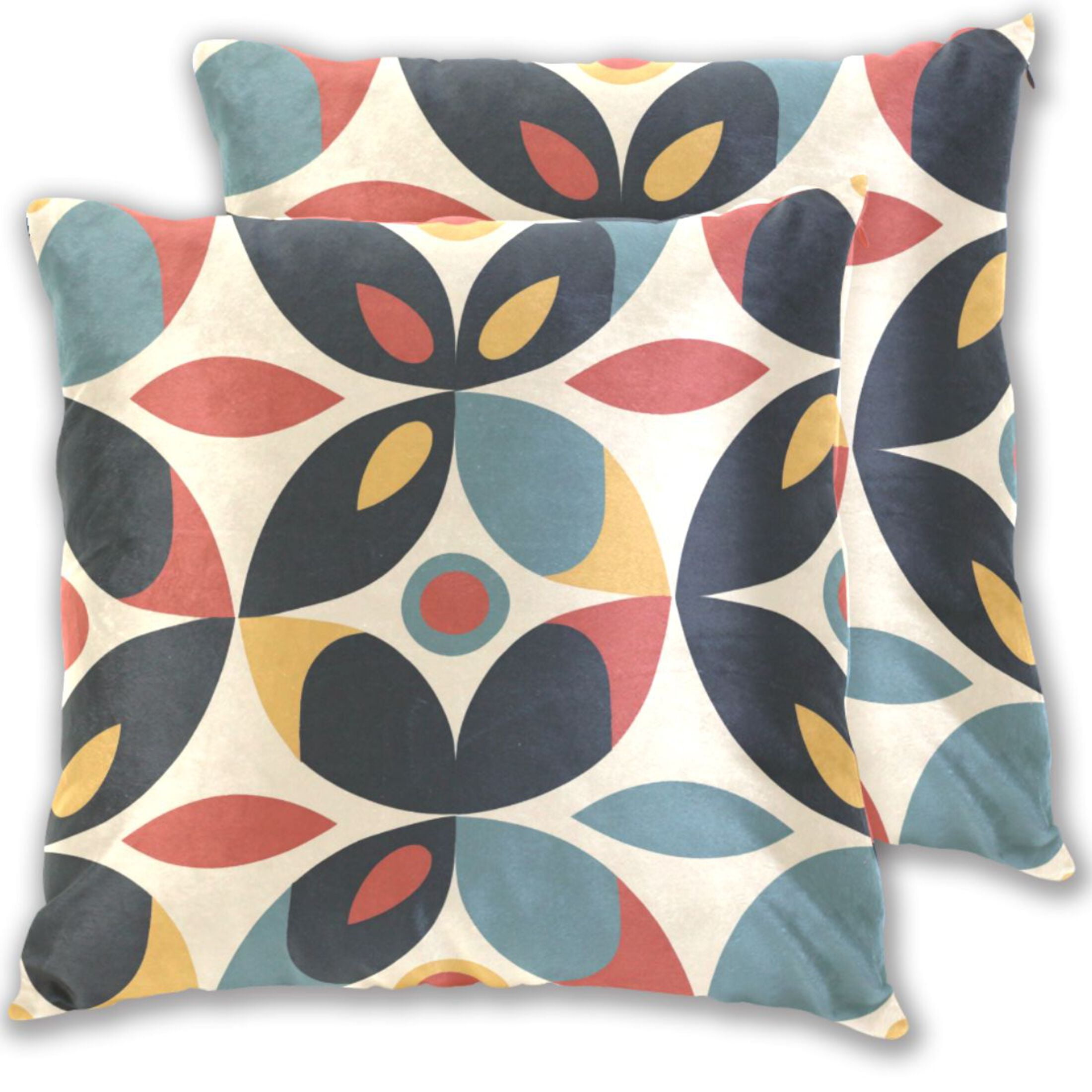 Abstract Leaves Pattern Throw Pillow Covers Pillowcases 20 x 20 Inch ...