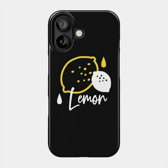 Abstract Lemon Illustration Fresh Citrus Inspired Case for iPhone 11,12 ...