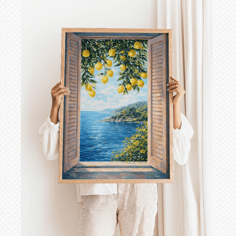 Abstract Lemon Wall Art , Italian Botanical Poster, Dopamine Kitchen ...