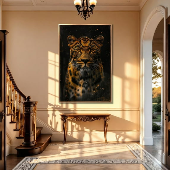 Abstract Leopard Poster: Wildlife Animal Wall Art, Unframed Poster Size ...