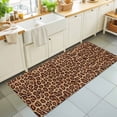 Abstract Leopard Texture Rectangle Rug 2'x6' Wild Animal Print Pattern ...
