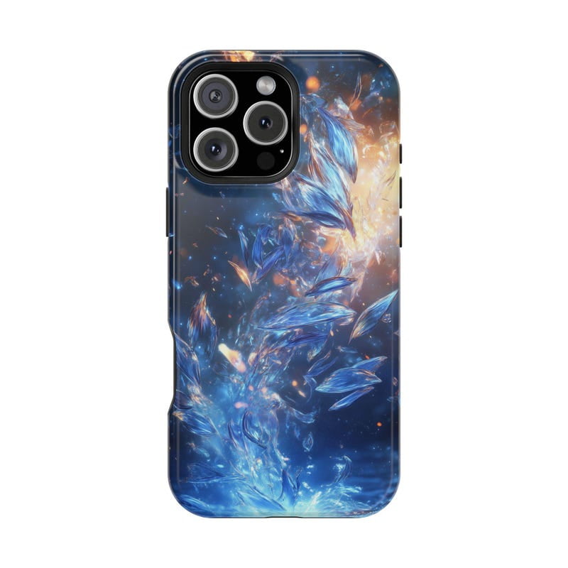 Abstract Light Purple Iridescent Liquid Shards Case for iPhone 11,12,13 ...