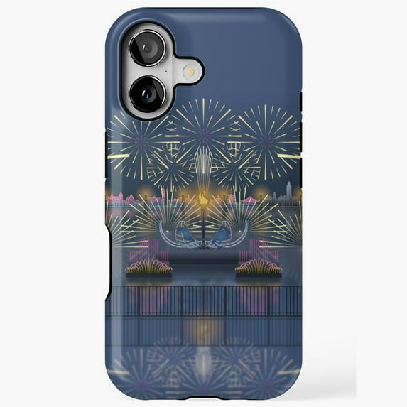 Abstract Light Show Reflection Geometry iPhone Case 17 through 11 Pro ...