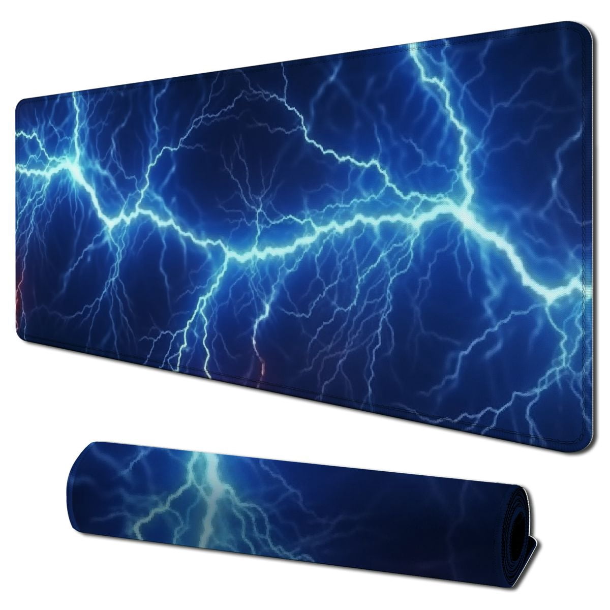 Abstract Lightning Waves Large Mouse Pad Gaming Mouse Pad Extended ...