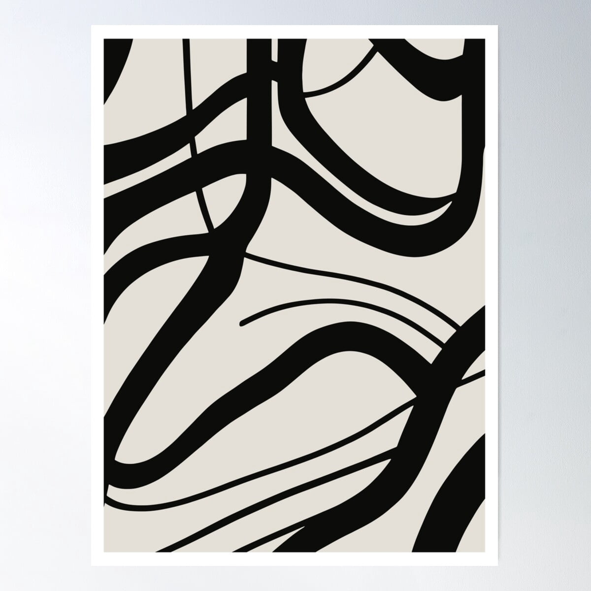 Abstract Line Art #3 Poster Wall Art Bedroom Wall Art Home Decor Office ...