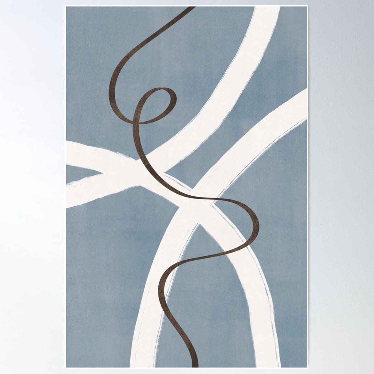Abstract Line Art In Blue – Part 2 – Brown And White Abstract Lines On ...