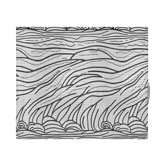 Abstract Line Art Design Door Curtain Blackout Thermal Insulated Door ...