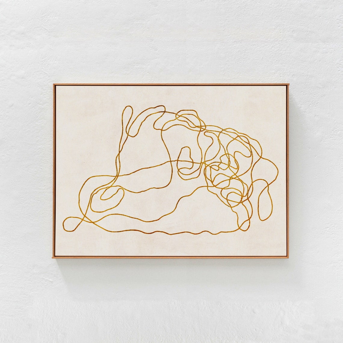 Abstract Line Art: Modern Artwork In Neutral Tones, Able Art Print ...
