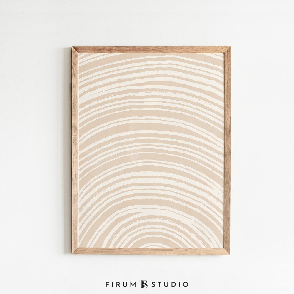 Abstract Line Art, Warm Aesthetic, Beige Printable Art, Line Art Poster ...