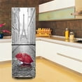 Abstract Line Fridge Stickers Adhesive Full Door Cover for Refrigerator ...