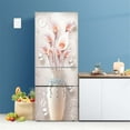 Abstract Line Fridge Stickers Adhesive Full Door Cover for Refrigerator ...