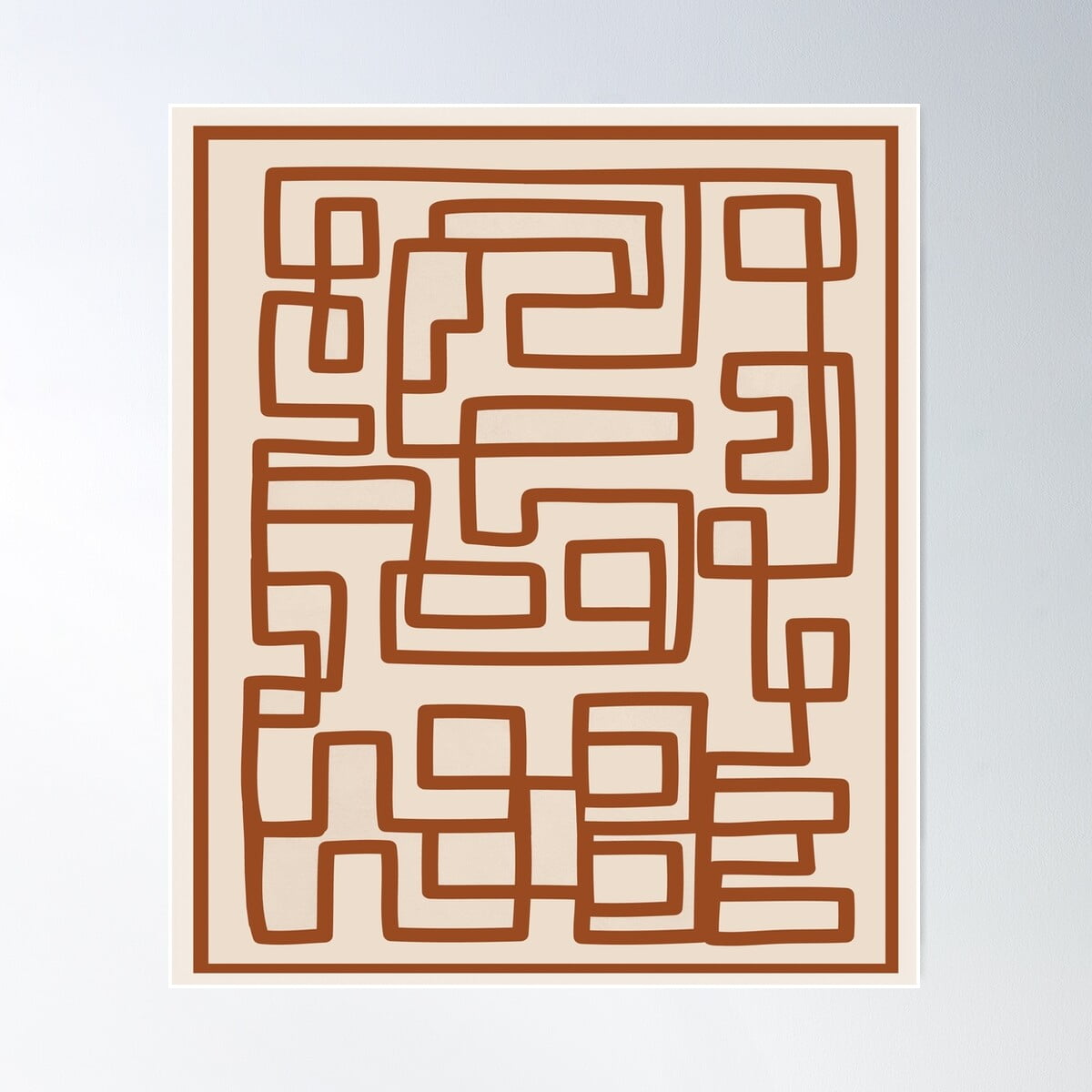 Abstract Line Movement 01 Poster Wall Art Modern Wall Decor Wall Art ...