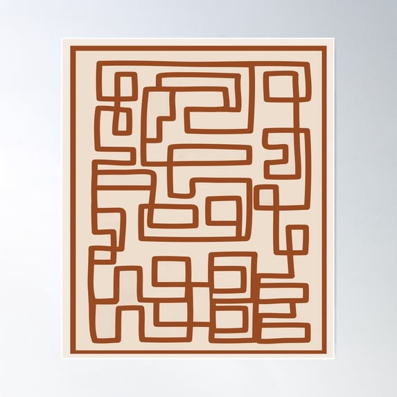 Abstract Line Movement 01 Poster Wall Art Modern Wall Decor Wall Art ...