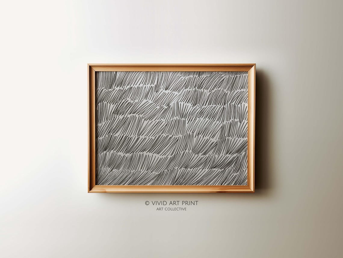 Abstract Line Patterns Wall Art, Modern Contemporary Minimalist Fine ...