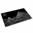 Abstract Line Peaks Door Mat Modern Geometric Lines Sunset Hills ...