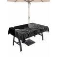Abstract Line Peaks Rectangle Outdoor Tablecloth with Umbrella Hole ...