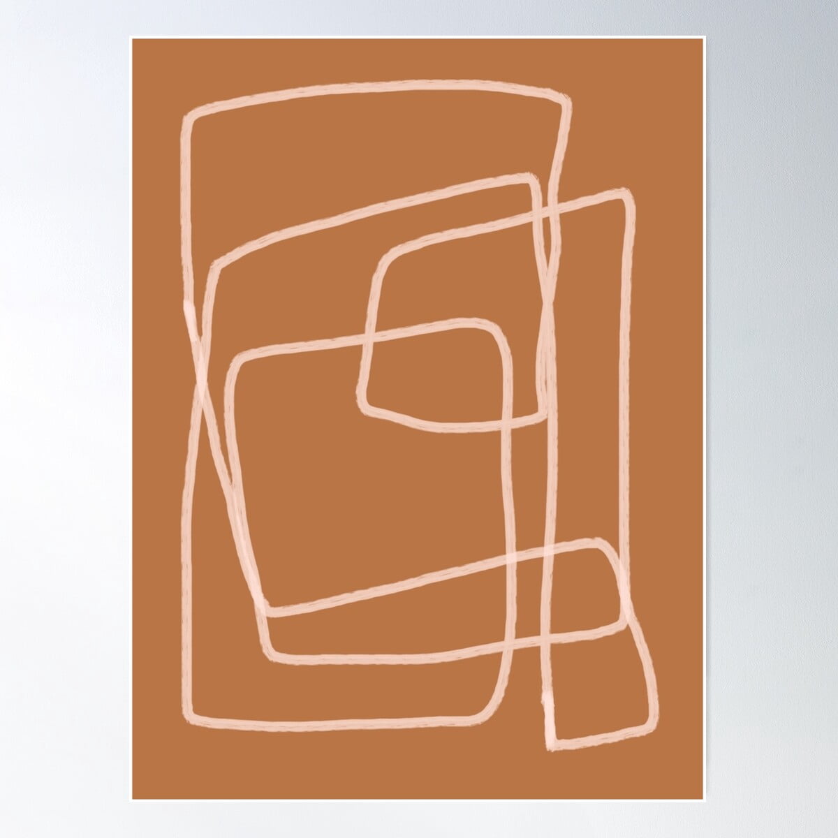 Abstract Lines 01 Poster Wall Art Modern Wall Decor For Living Room ...