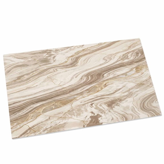 Abstract Lines Door Mat 20x31.5 Inch Granite Brown Marble Texture Wood ...