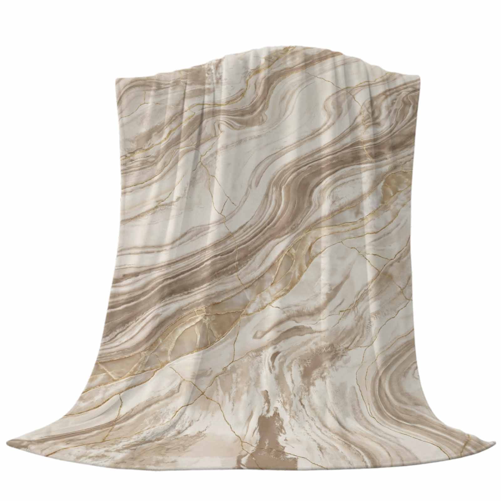 Abstract Lines Fleece Throw Blanket Granite Brown Marble Texture Wood ...
