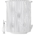 Abstract Lines Shower Curtain for Bathroom, Vintage Art Black Tree ...