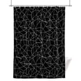 Abstract Lines Shower Curtains for Bathroom, Geometric Black Background ...