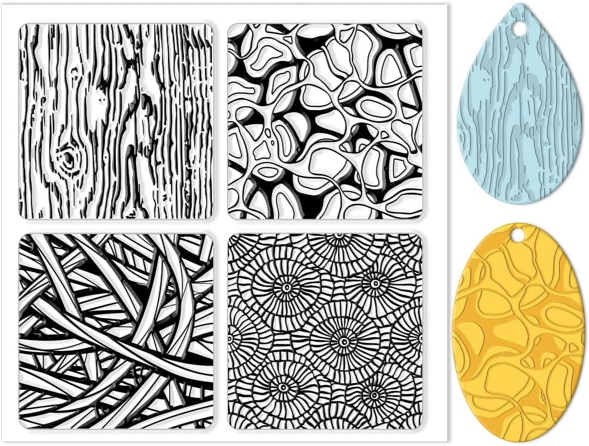 Abstract Lines Silicone Clay Texture Mat Lines Silicone Texture Stamps ...