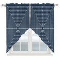 Abstract Lines Swag Valances for Windows 2 Pack Modern Square Geometric ...