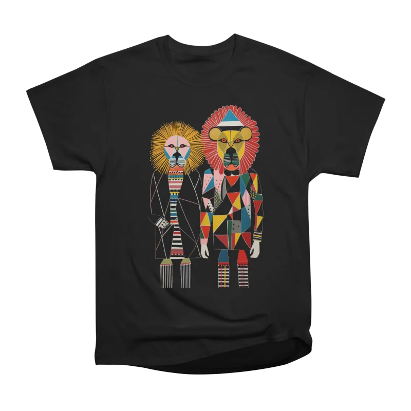 Abstract Lions of Shapes and Colors T-Shirt Tee Gift For Him Merch For ...