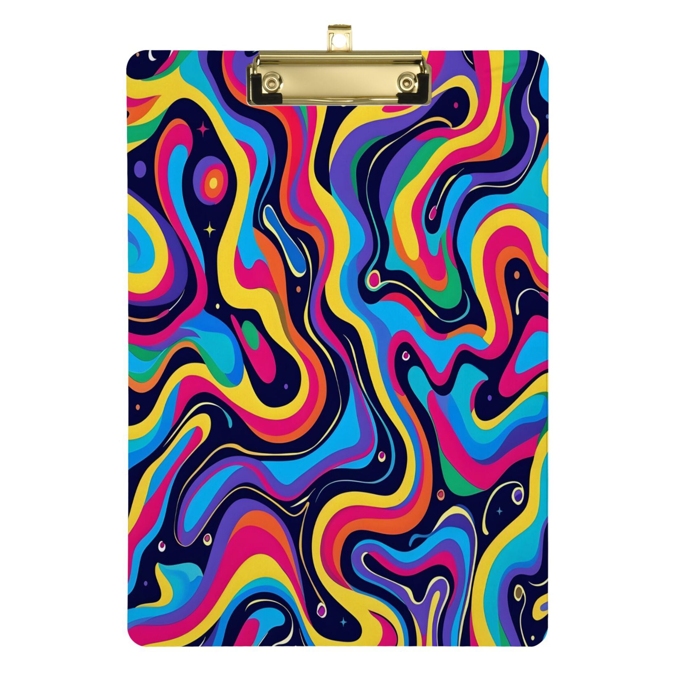 Abstract Liquid Print Acrylic Clipboards A4 Standard Letter Size ...