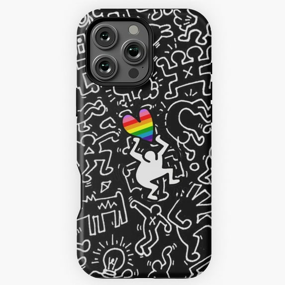 Abstract Love Dance Art Phone Case for iPhone 16 15 14 13 12 11 Pro Max ...