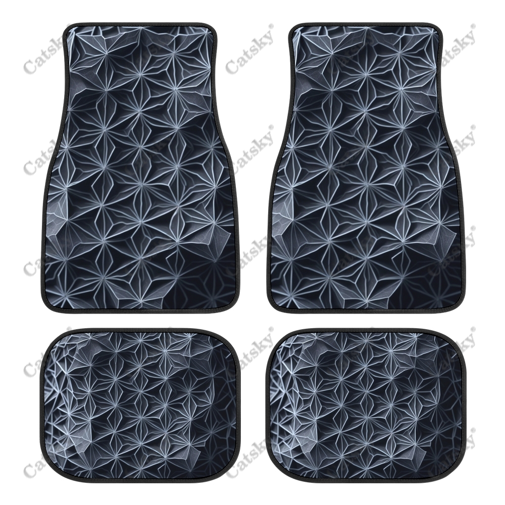 Abstract Low Poly Mesh Lines Auto Floor Mats Carpet Customized Car ...