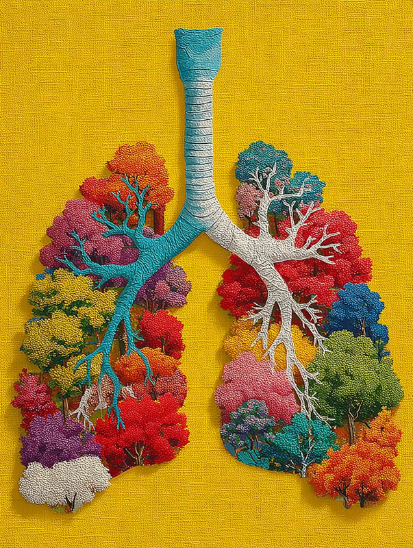 Abstract Lungs Canvas Print, Bronchi Artwork, Pulmonologist Gift ...
