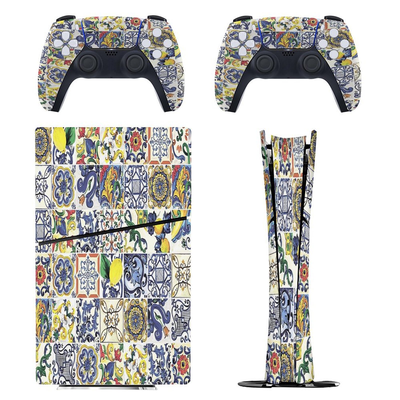 Abstract Majolica PS5/PS5 Pro/PS5 Slim Digital Disc Skin Sticker For ...
