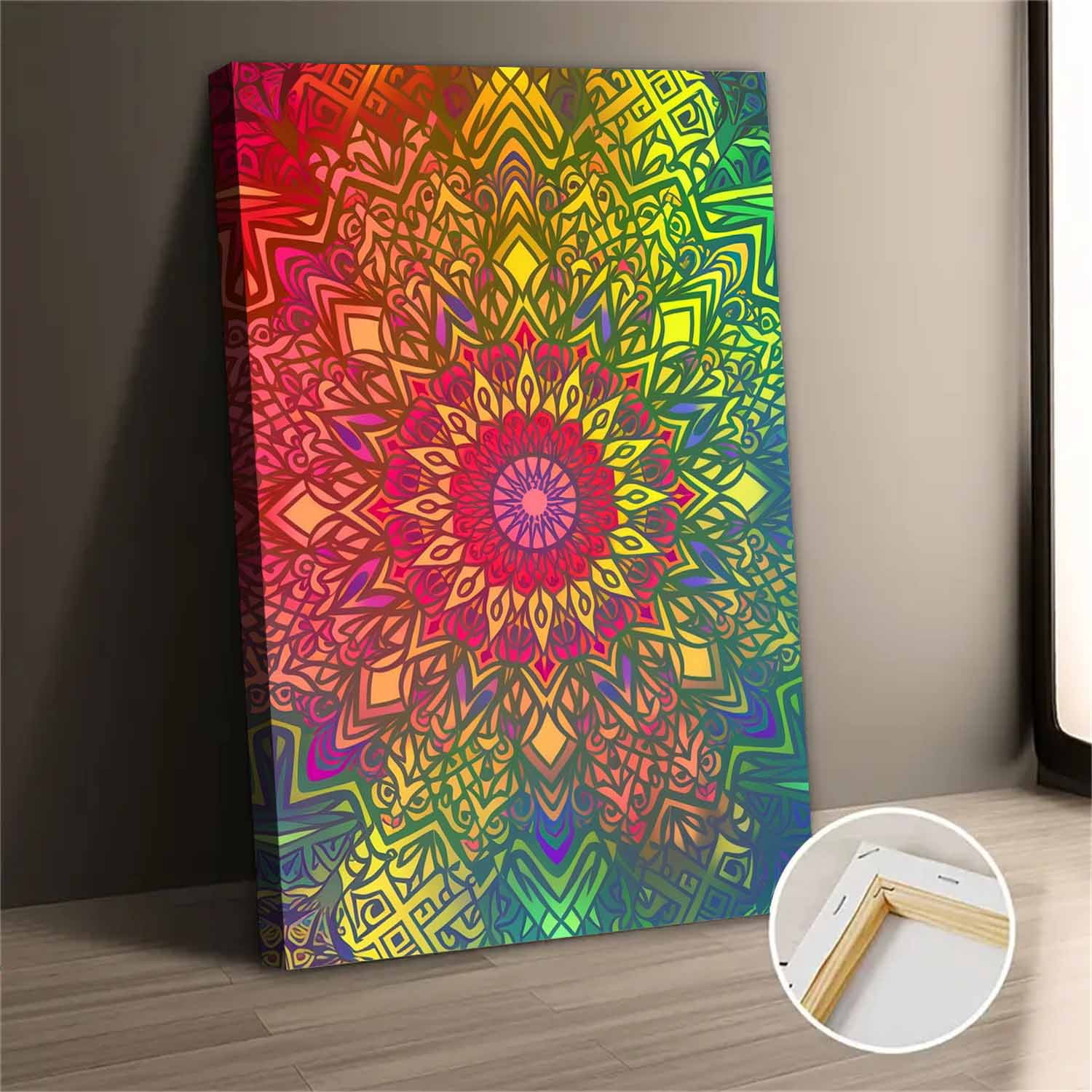 Abstract Mandala Canvas Wall Art For Bedroom, Living Room, Office ...