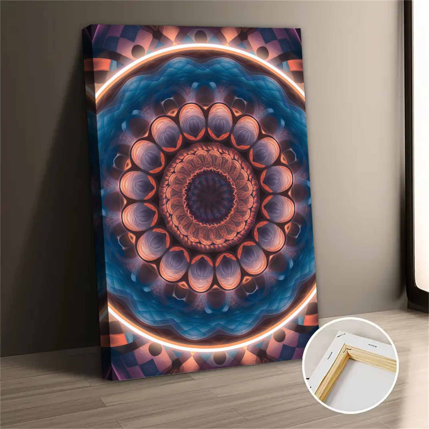 Abstract Mandala Canvas Wall Art Print For Bedroom Living Room Home ...