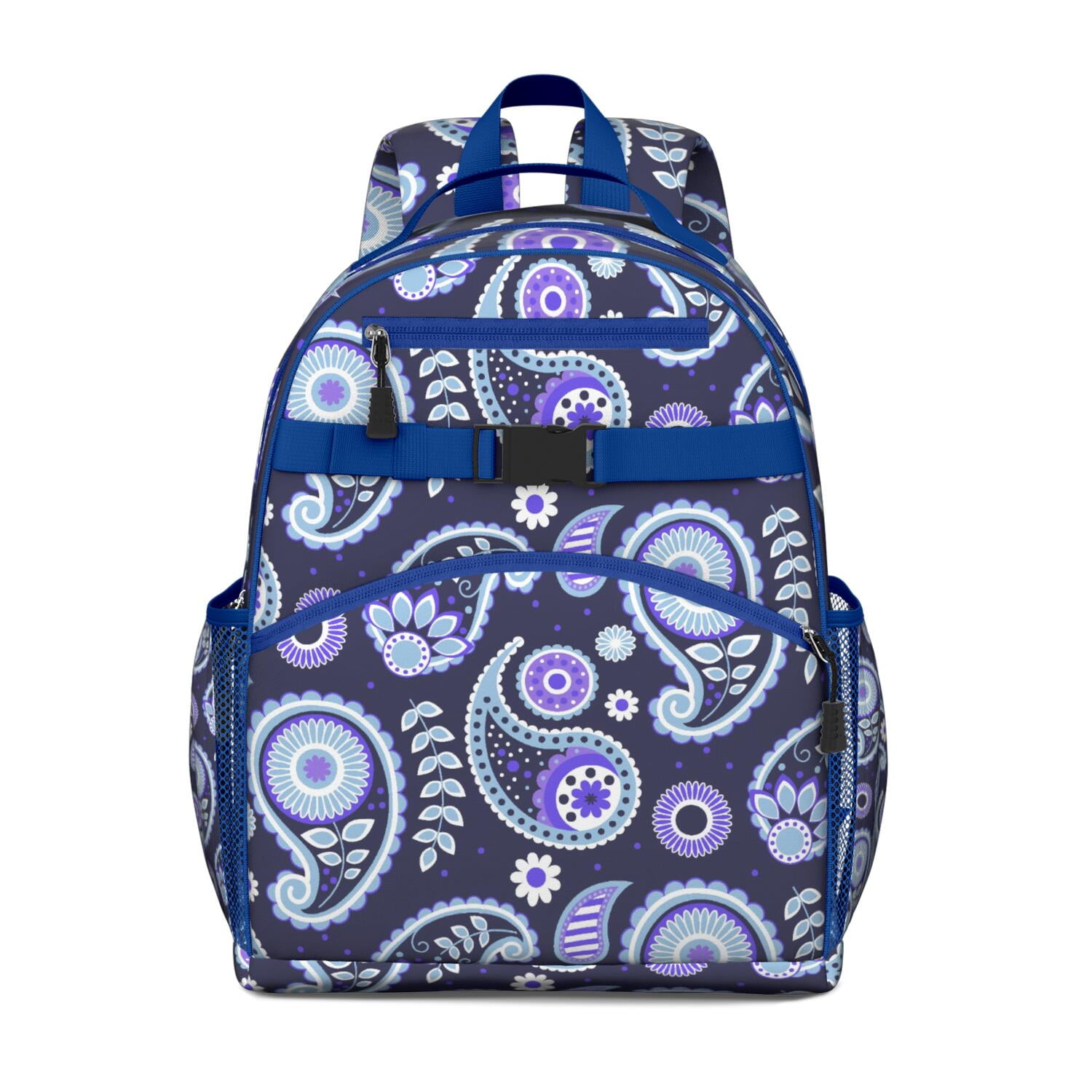 Abstract Mandala Inspired Paisley Backpack Ergonomic Travel Bag with ...