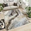 Modern Wave Luxe Weavers Marble Swirl Gray Abstract Area Rug 8x10 ...