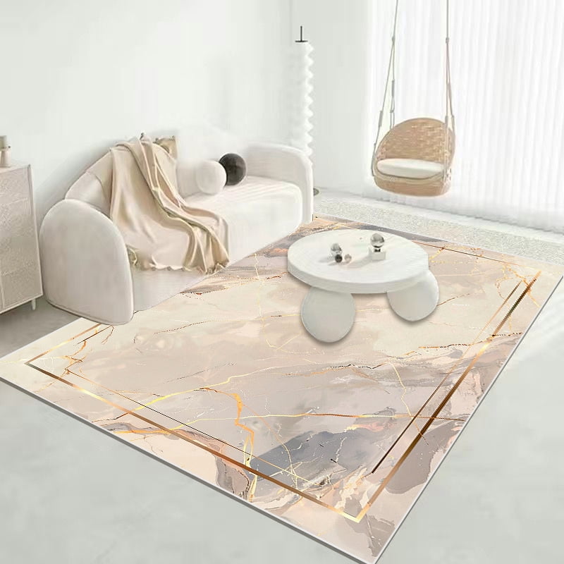 Abstract Marble Luxury RUG FOR LIVE ROOM Easy Clean Large Area Room ...