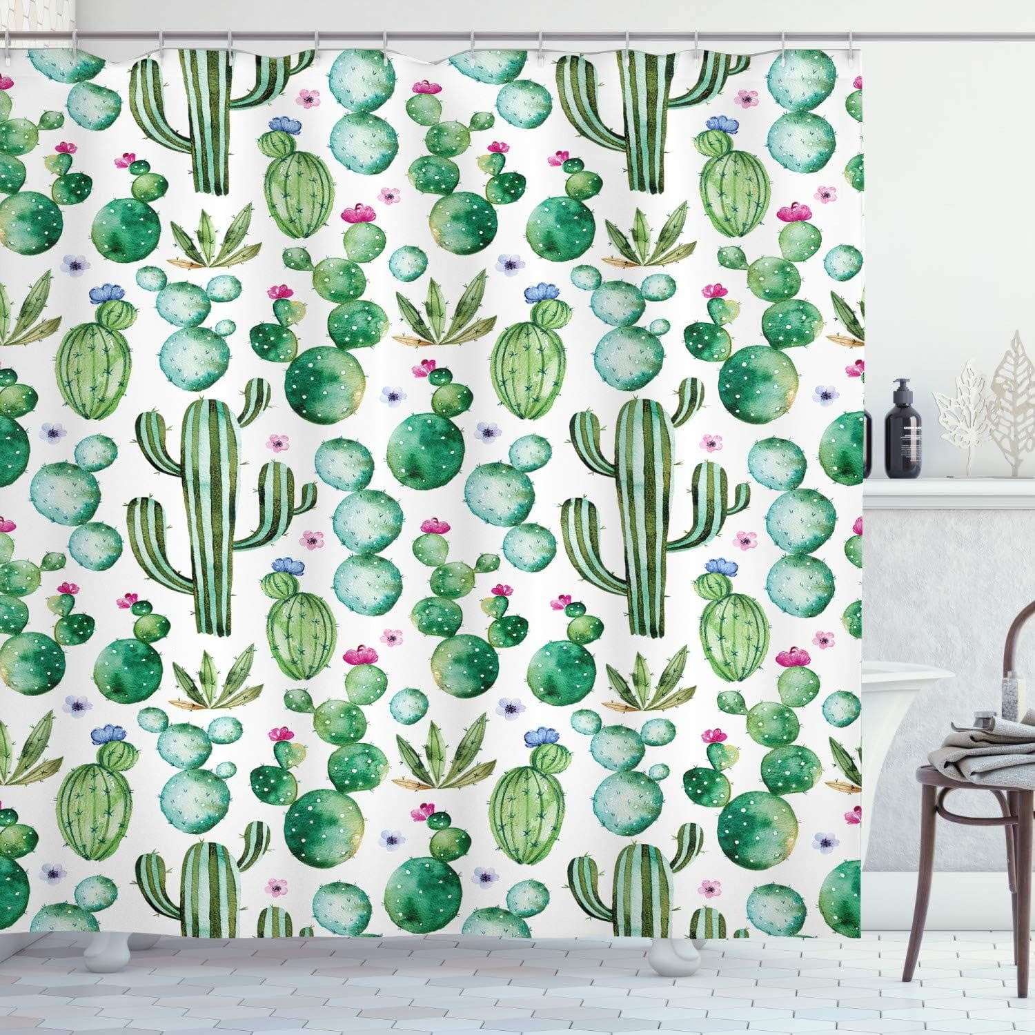 Abstract Marble Print Design of Greenery Clouds and Dreamy Leafy ...