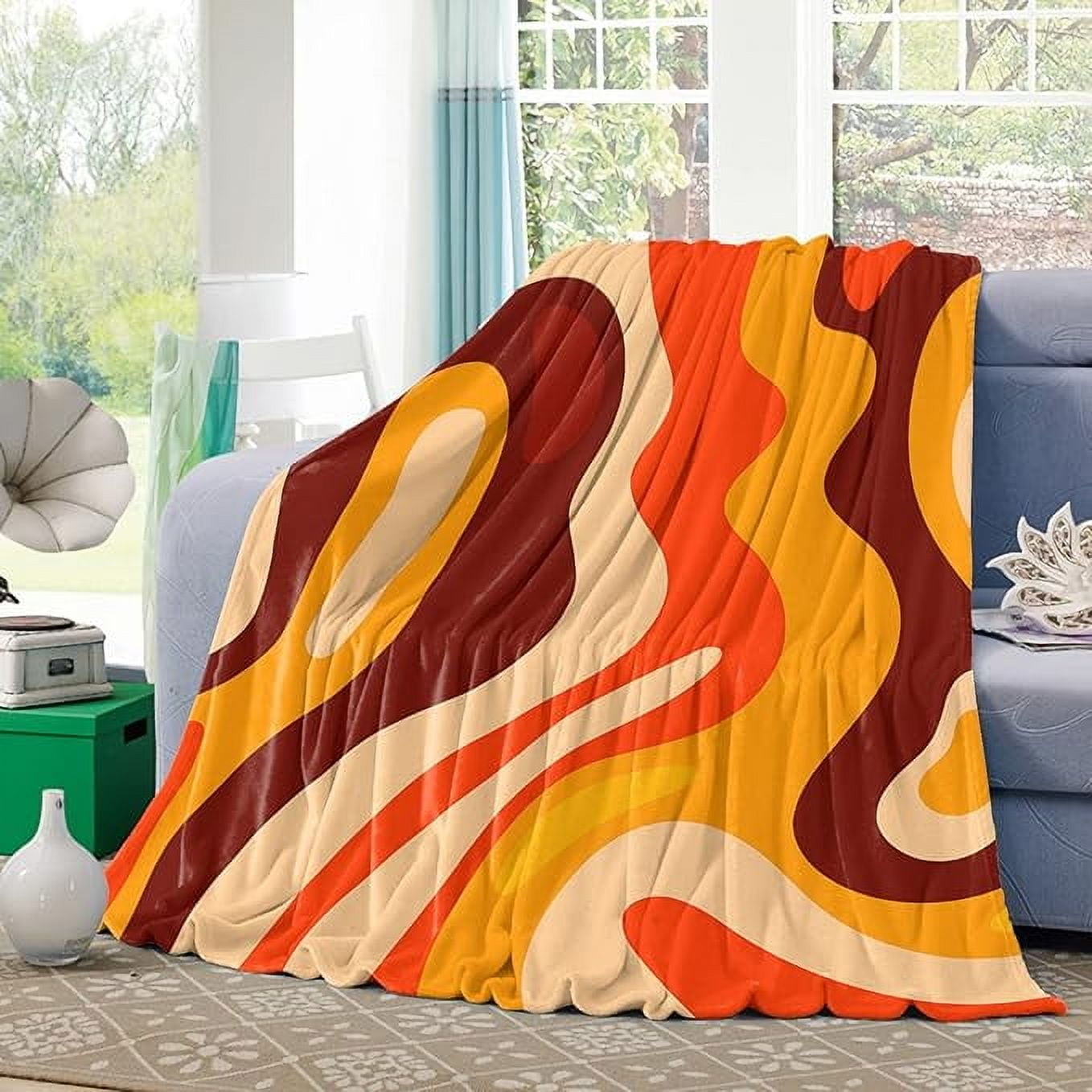 Abstract Marble Texture Aesthetic Art Fleece Throw Blanket For Couch ...
