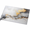 Abstract Marble Texture Area Rugs 2x3ft Grey White Gradient Gold Crack ...