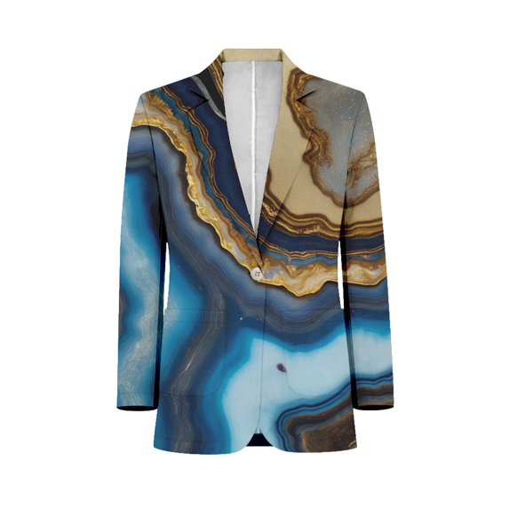 Abstract Marble Texture Art Men Blazers Slim Clothing Summer Jacket Man ...