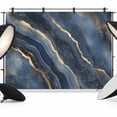 Abstract Marble Texture Backdrop for Photography, Gradient Blue Gold ...