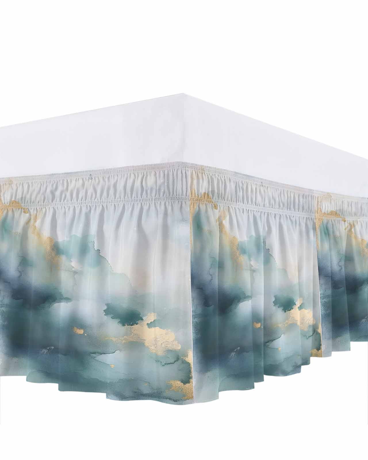 Abstract Marble Texture Bed Skirt King Size 18