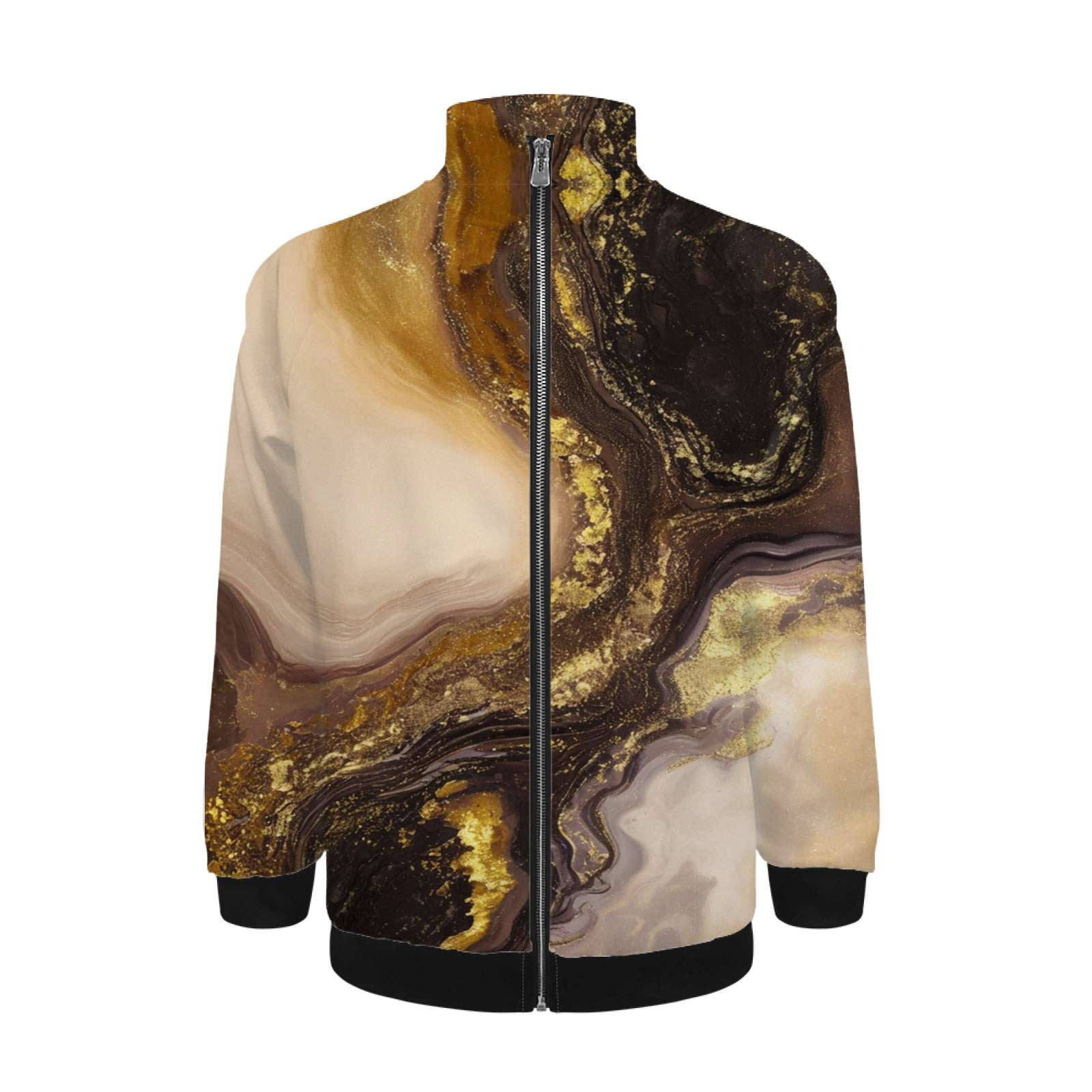Abstract Marble Texture Jacket Men's Street Cool Long Sleeves Coat ...