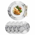Abstract Marble Texture Leather Placemats Set of 4, 15 Inch, Gradient ...