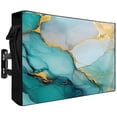 Abstract Marble Texture Outdoor TV Cover 48 to 50 inch Dark Green ...