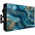 Abstract Marble Texture Outdoor TV Cover 52 to 55 inch Gradient Gold ...